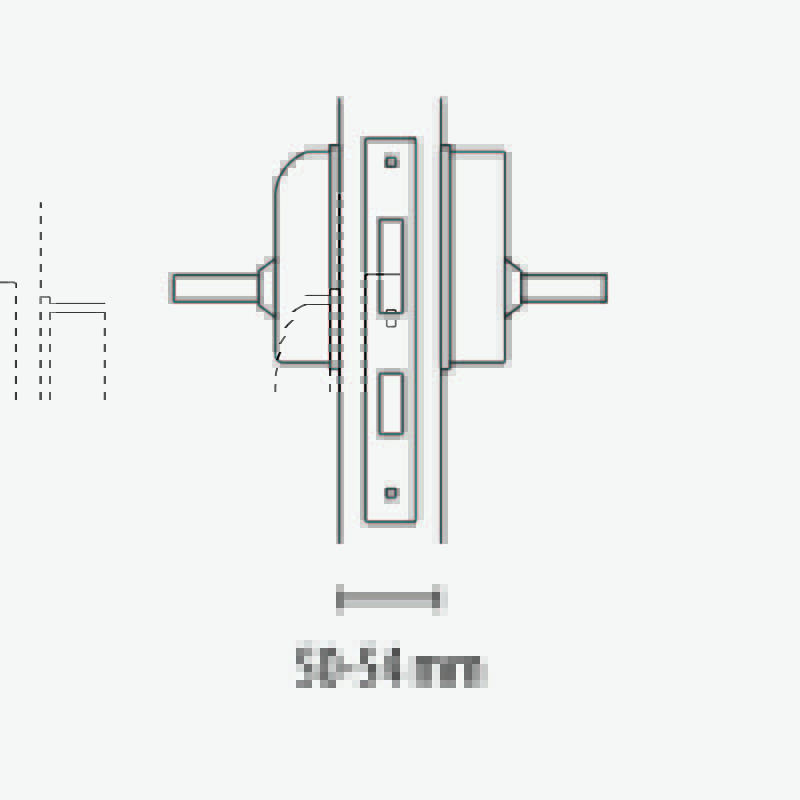 PaxLock Pro - 50-54mm door kit | Paxton