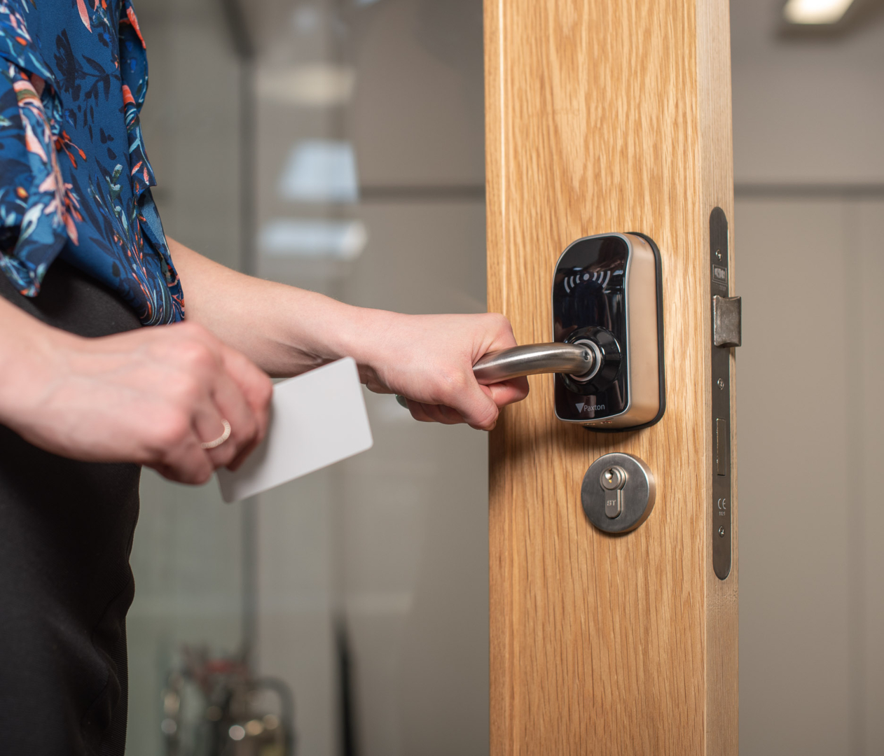 Deurbeslag PaxLock Pro - Euro, extern, zwart | Paxton