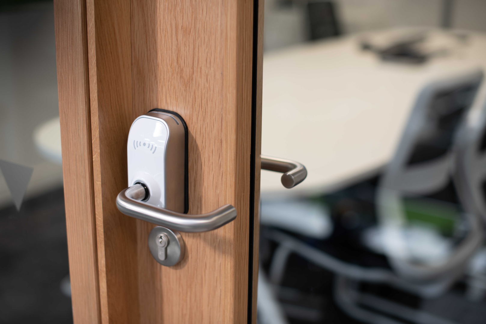 Deurbeslag PaxLock Pro - Euro, extern, wit | Paxton